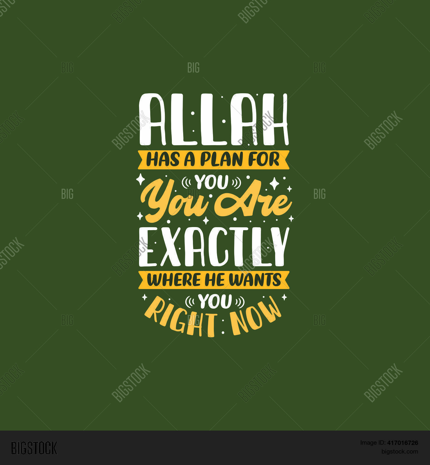Allah Has Plan You, Vector & Photo (Free Trial) | Bigstock
