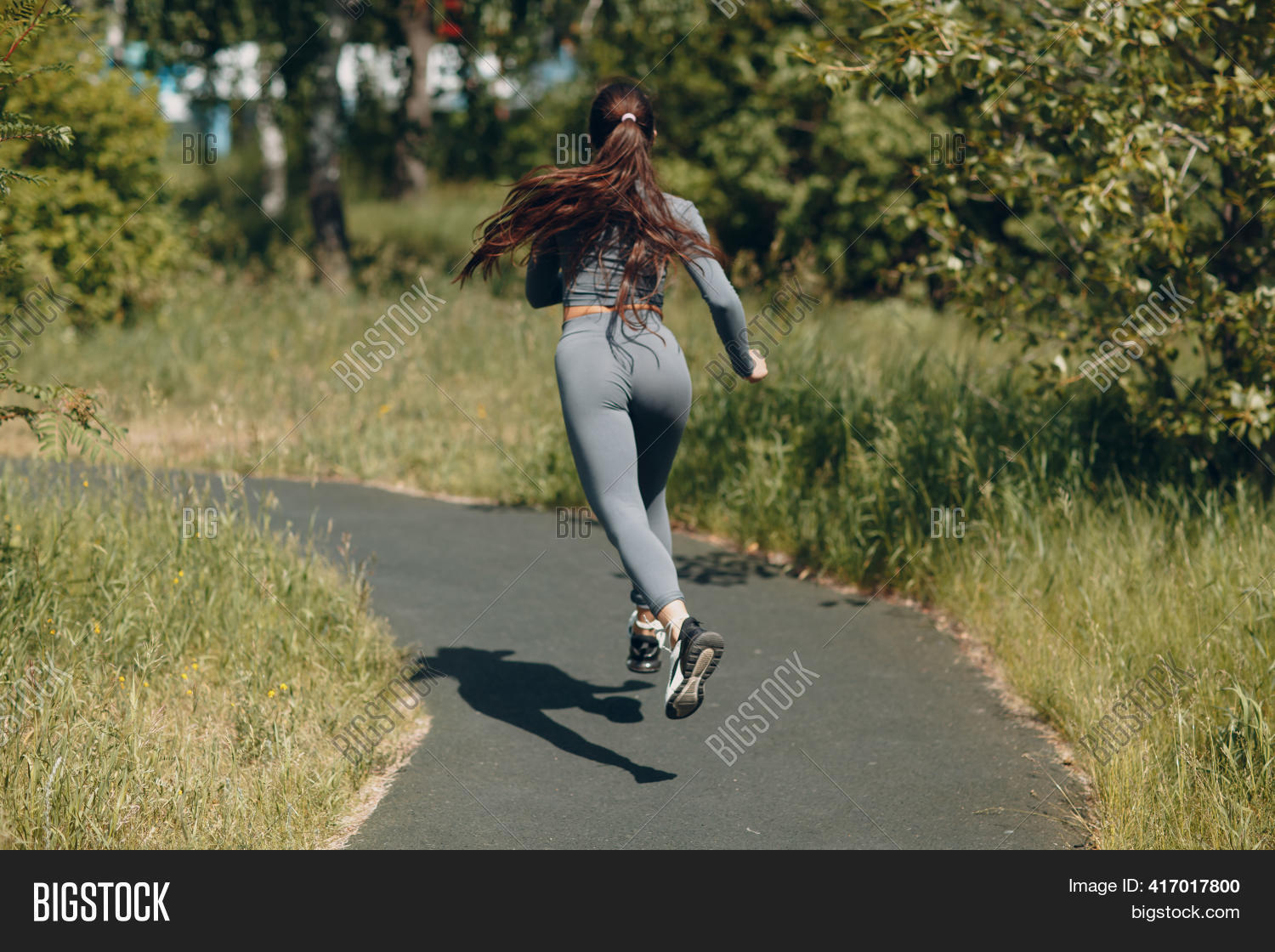 Running Girl City Park Image & Photo (Free Trial) | Bigstock