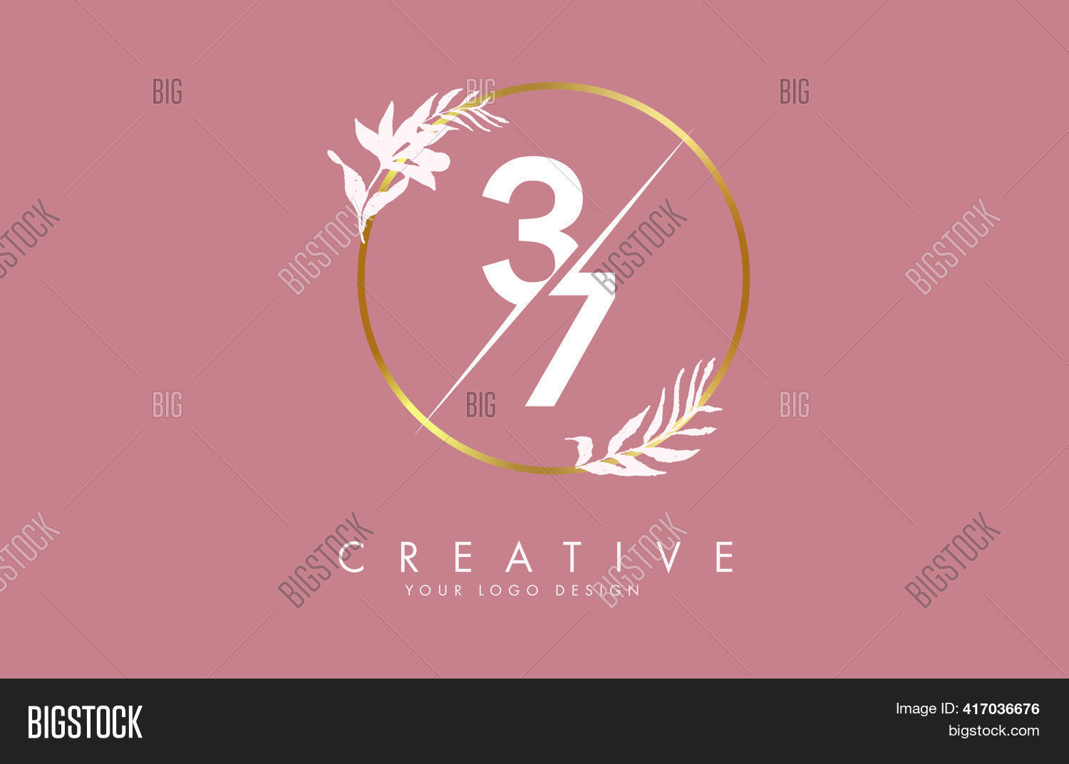 Number 37 3 7 Logo Vector & Photo (Free Trial) | Bigstock