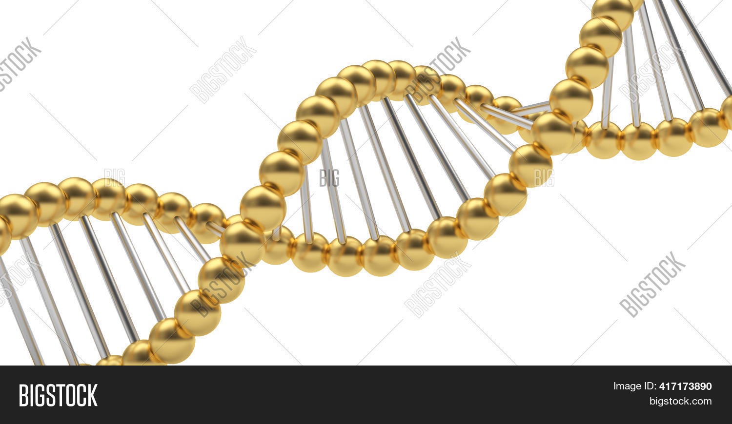 Gold Dna Spiral On Image & Photo (Free Trial) | Bigstock
