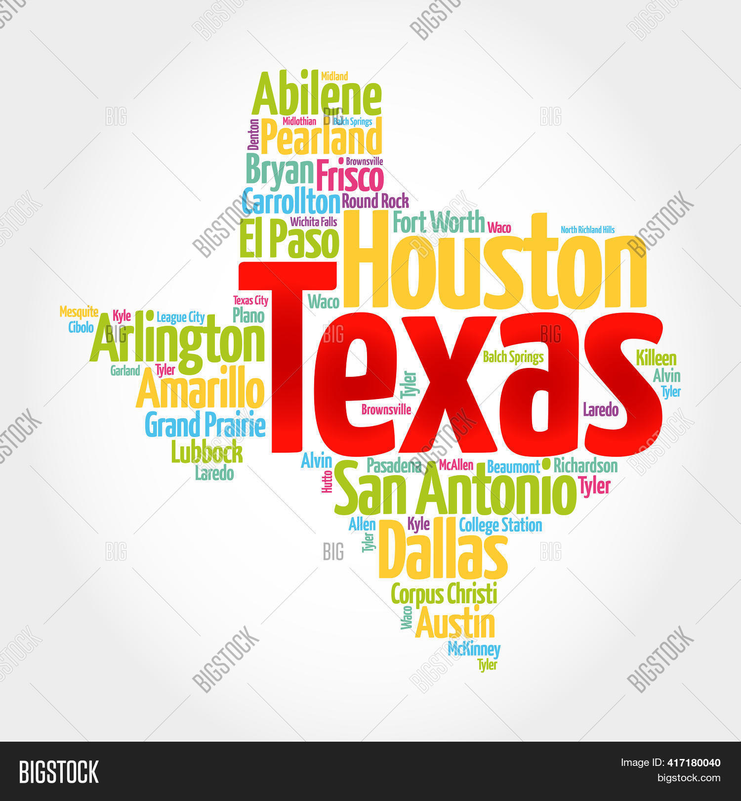 List Cities Texas Usa Image & Photo (Free Trial) | Bigstock