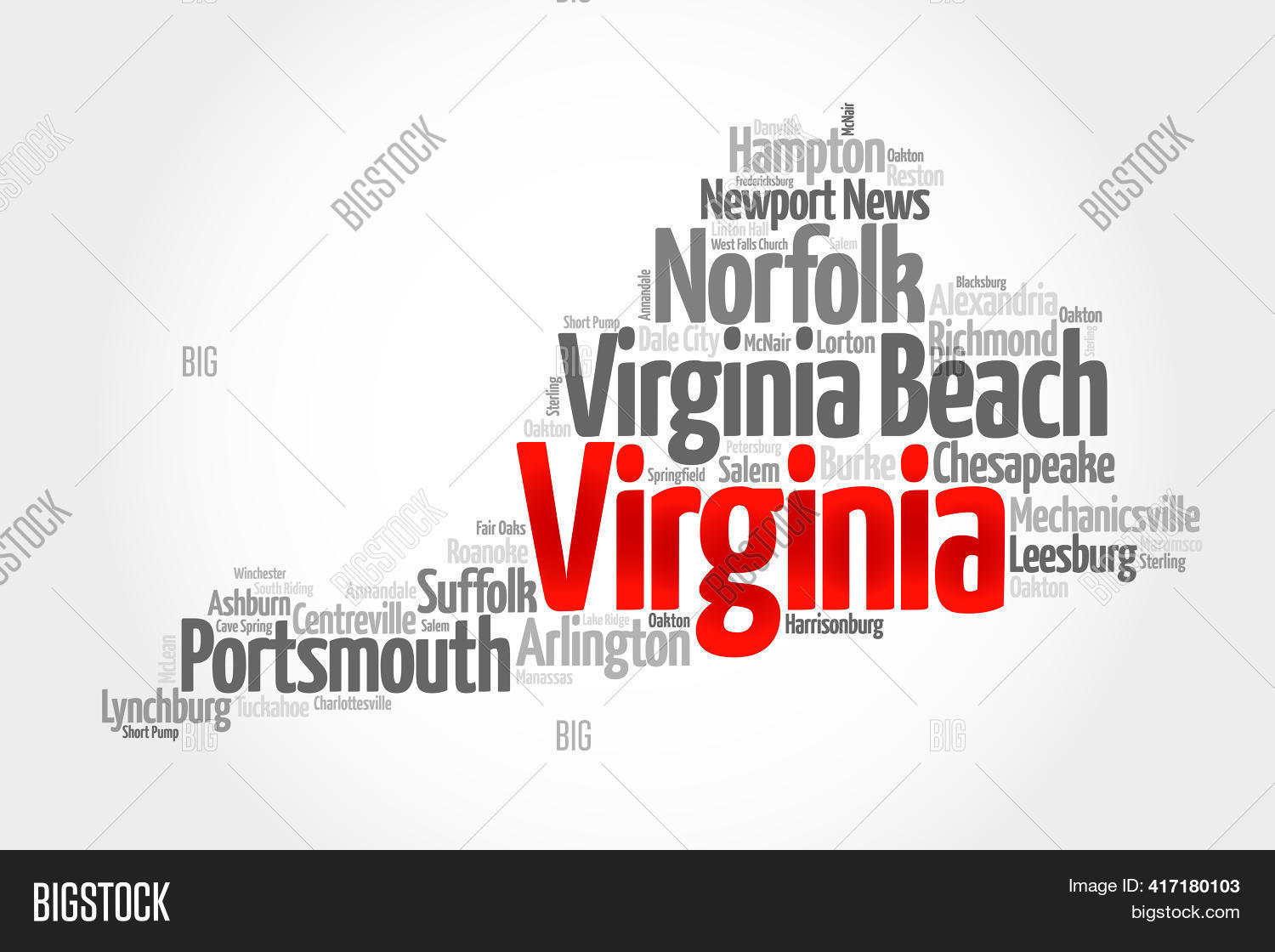 List Cities Virginia Image & Photo (Free Trial) | Bigstock