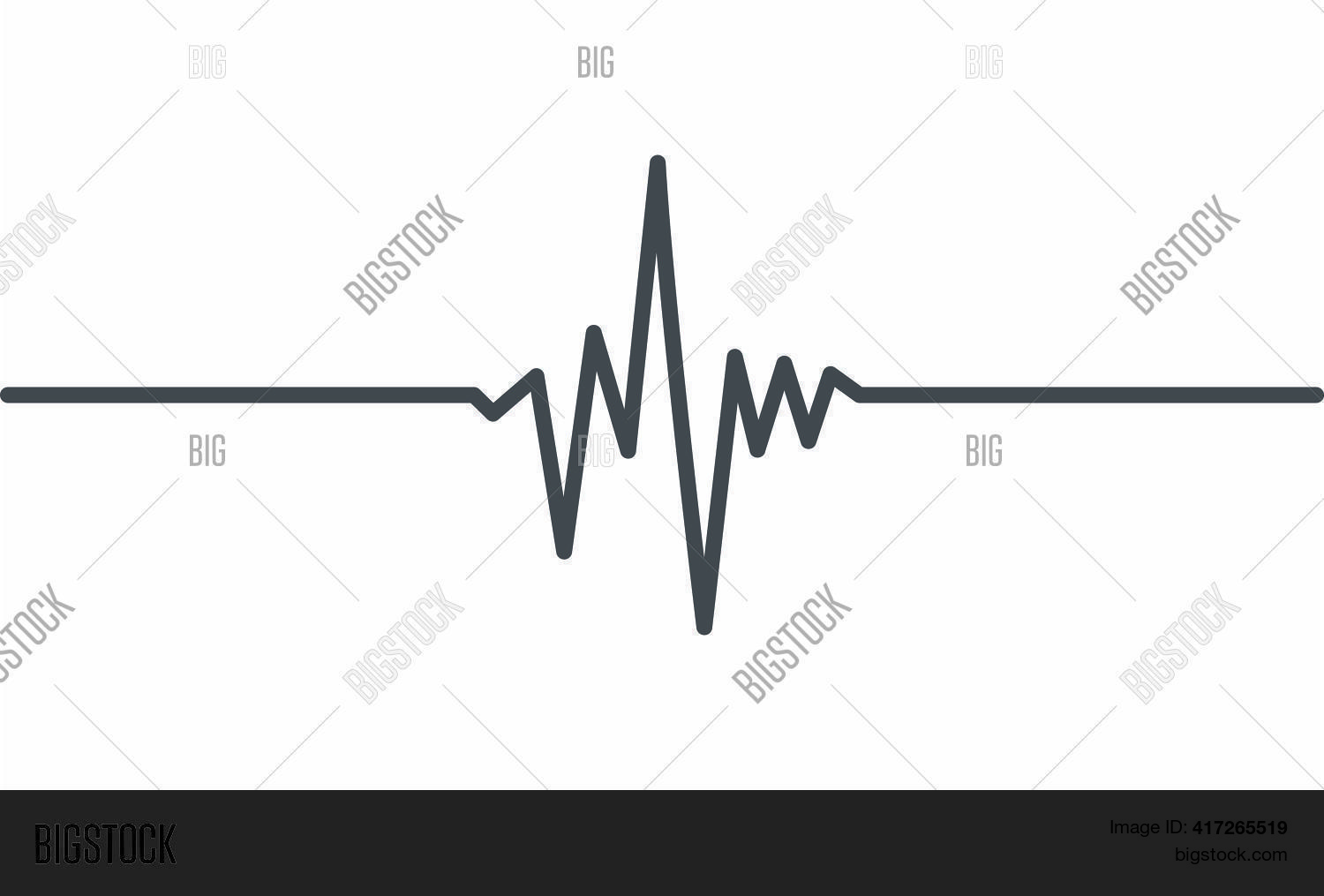 Cardiogram Design Vector & Photo (Free Trial) | Bigstock