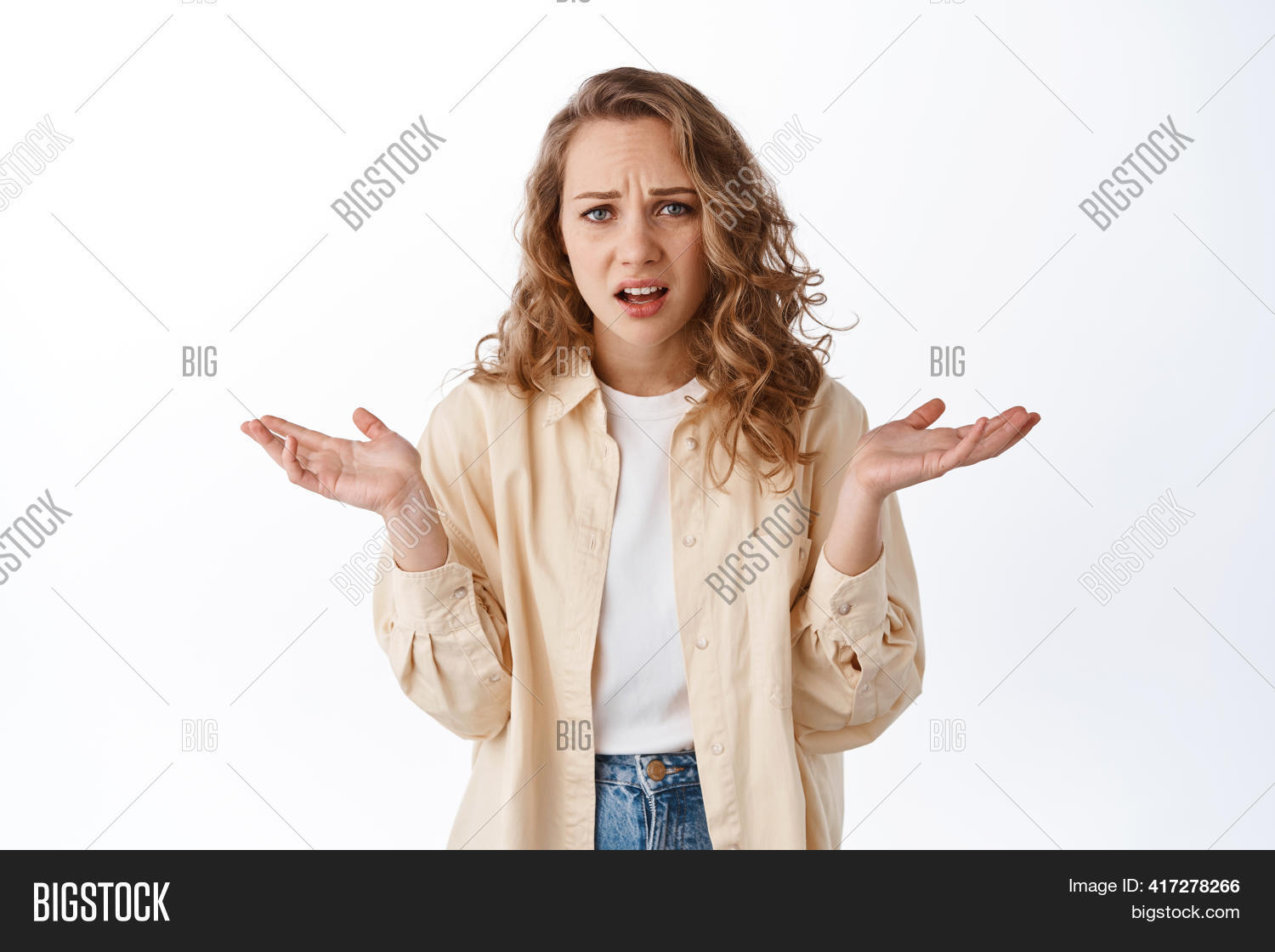 Confused Blond Woman Image & Photo (Free Trial) | Bigstock