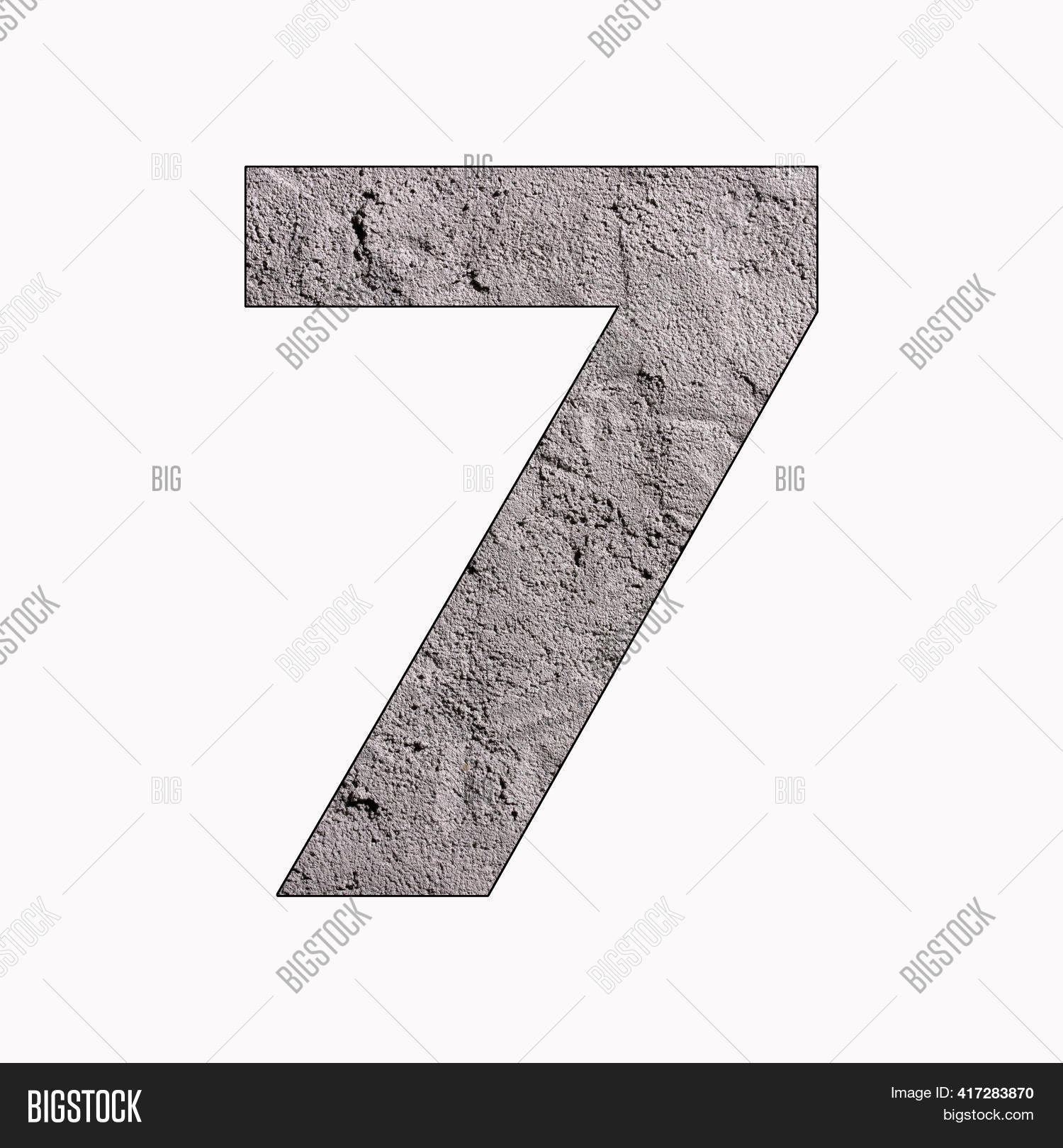 Number 7 On Gray Image & Photo (Free Trial) | Bigstock