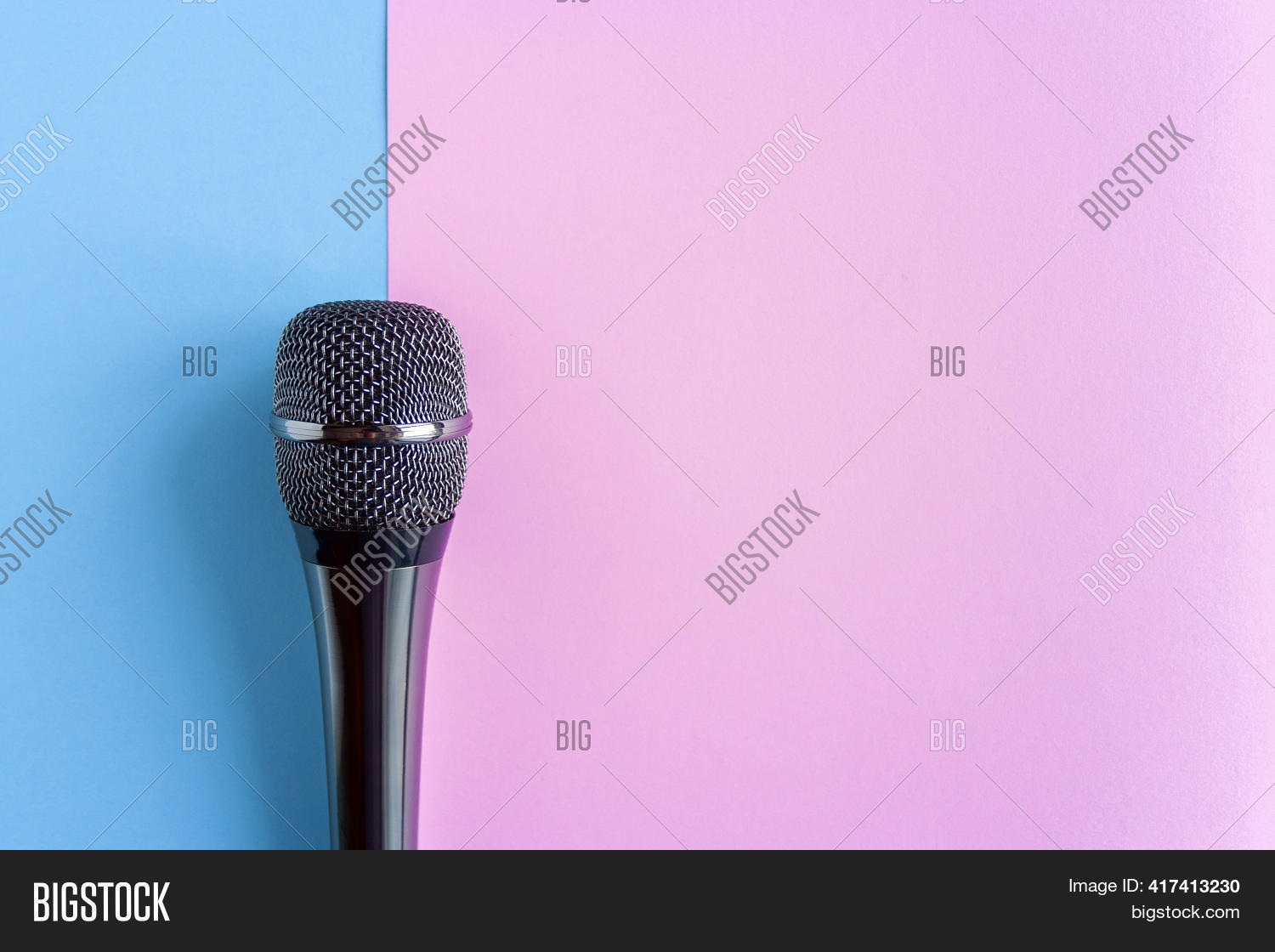 Microphone On Colorful Image & Photo (Free Trial) | Bigstock