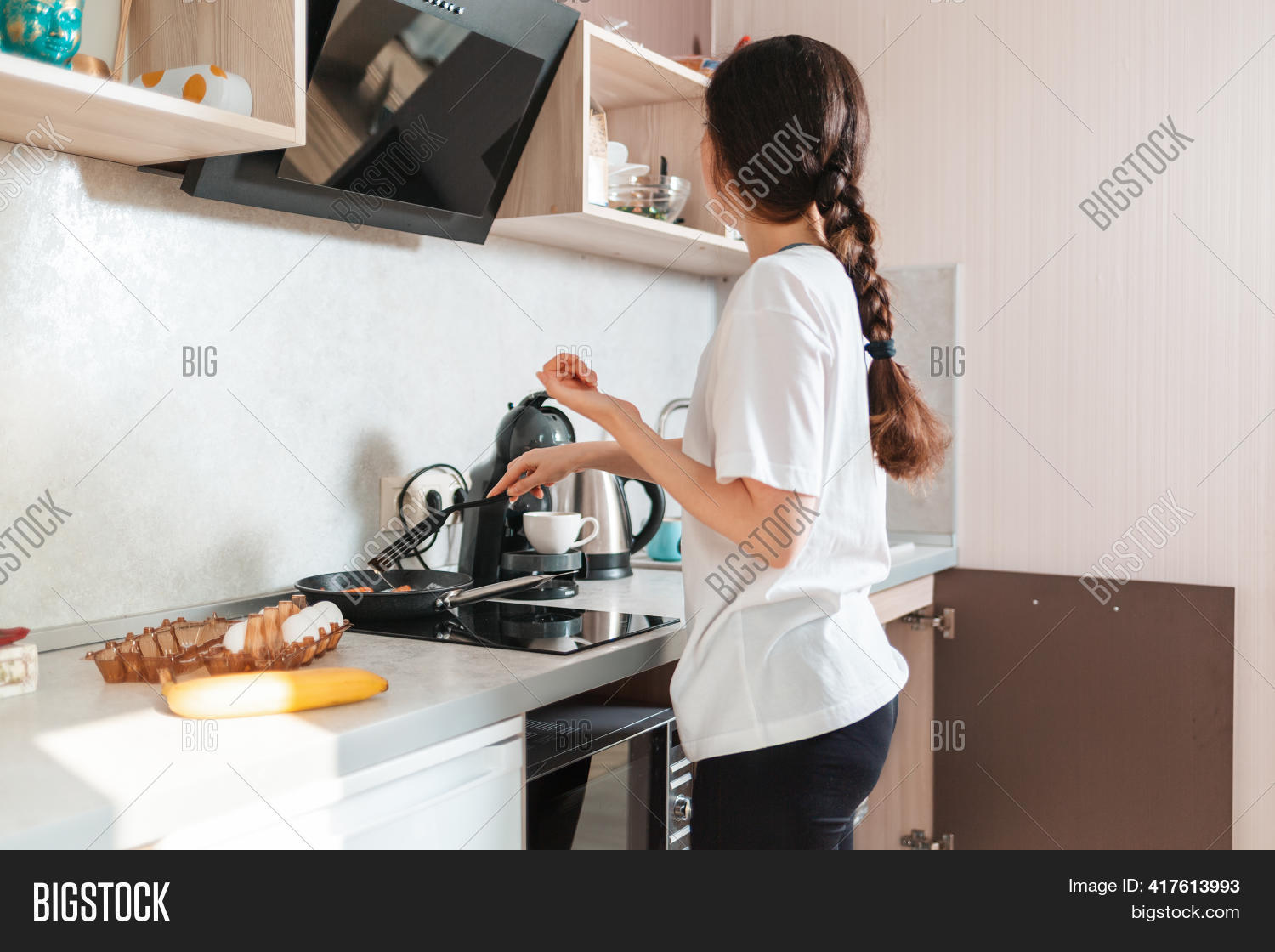 Young Woman Frying Image & Photo (Free Trial) | Bigstock
