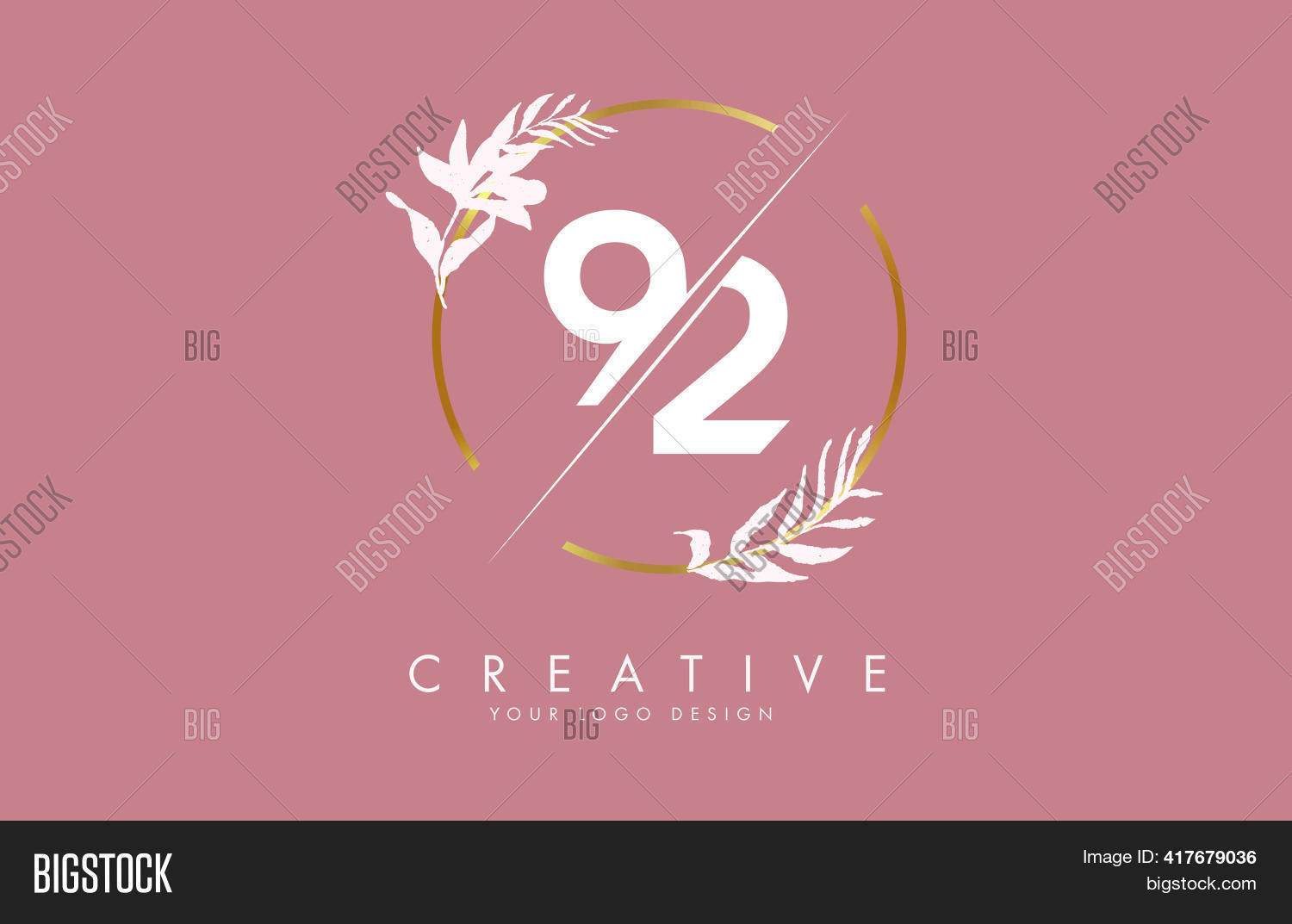 Number 92 9 2 Logo Vector & Photo (Free Trial) | Bigstock