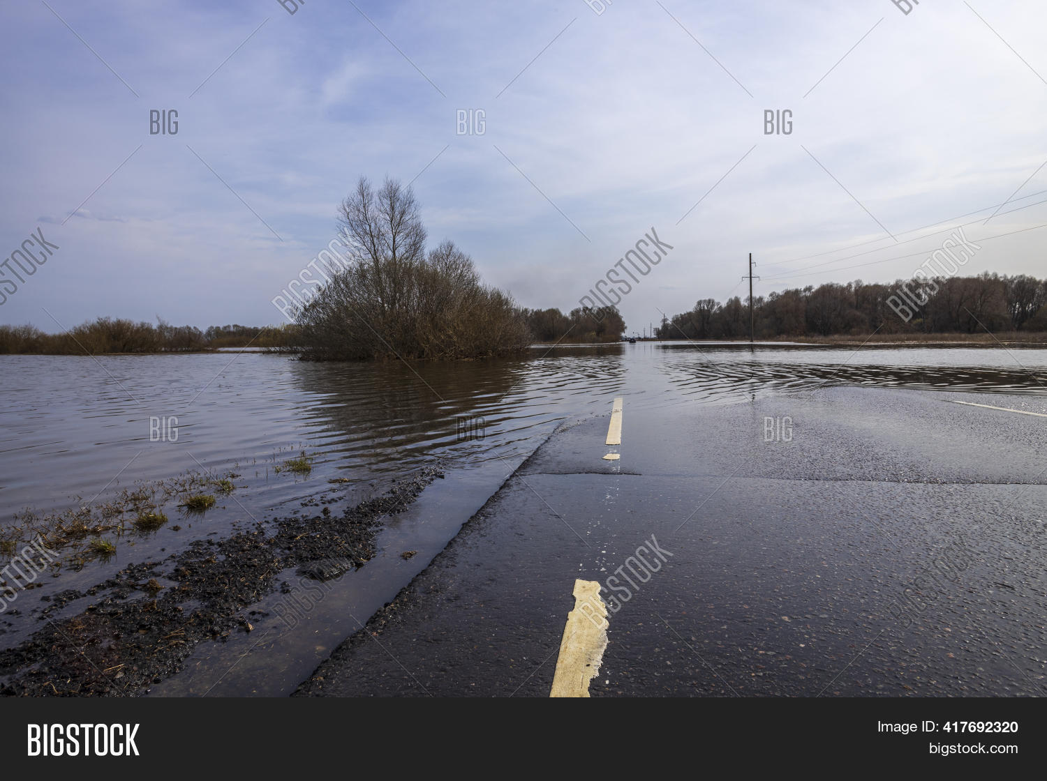 Road Under Water Due Image & Photo (Free Trial) | Bigstock