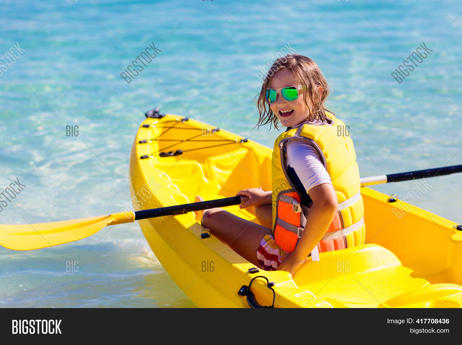 Kids Kayaking Ocean. Image & Photo (Free Trial) | Bigstock
