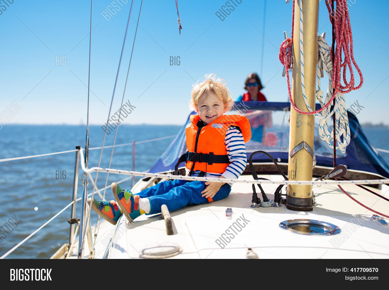 Kids Sail On Yacht Sea Image & Photo (Free Trial) | Bigstock