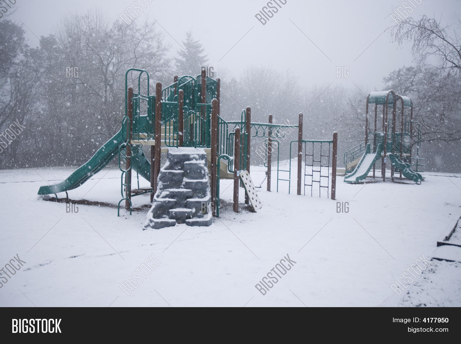 Snowy Playground Image & Photo (Free Trial) | Bigstock