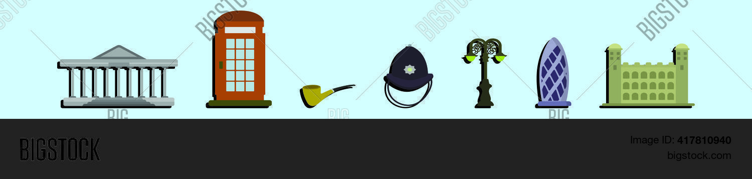 Set British Element Vector & Photo (Free Trial) | Bigstock