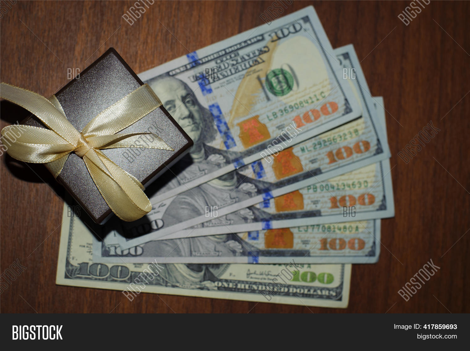 Gift Box Dollar Bills Image & Photo (Free Trial) | Bigstock