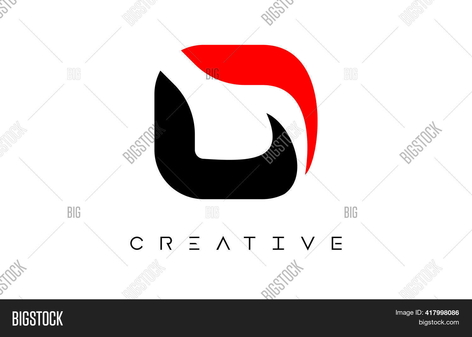 O Modern Letter Logo Vector & Photo (Free Trial) | Bigstock