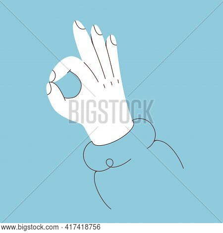 Ok Sign Made By Hand Vector & Photo (Free Trial) | Bigstock
