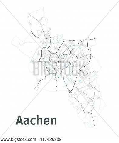 Aachen Map. Detailed Vector & Photo (Free Trial) | Bigstock