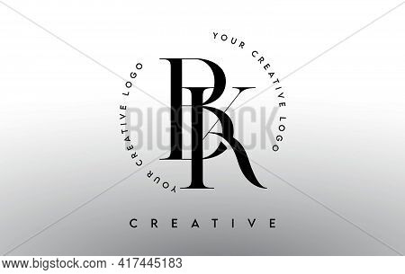 Bk Letter Logo Design Vector & Photo (Free Trial) | Bigstock