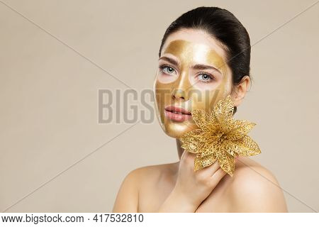 Beauty Face Gold Mask Image & Photo (Free Trial) | Bigstock
