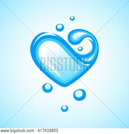 Water Forming Heart Vector & Photo (Free Trial) | Bigstock