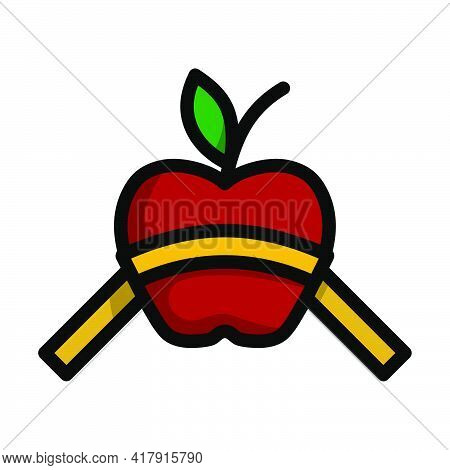 Icon Apple Measure Vector & Photo (Free Trial) | Bigstock