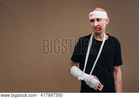 Battered Man Bandaged Image & Photo (Free Trial) | Bigstock