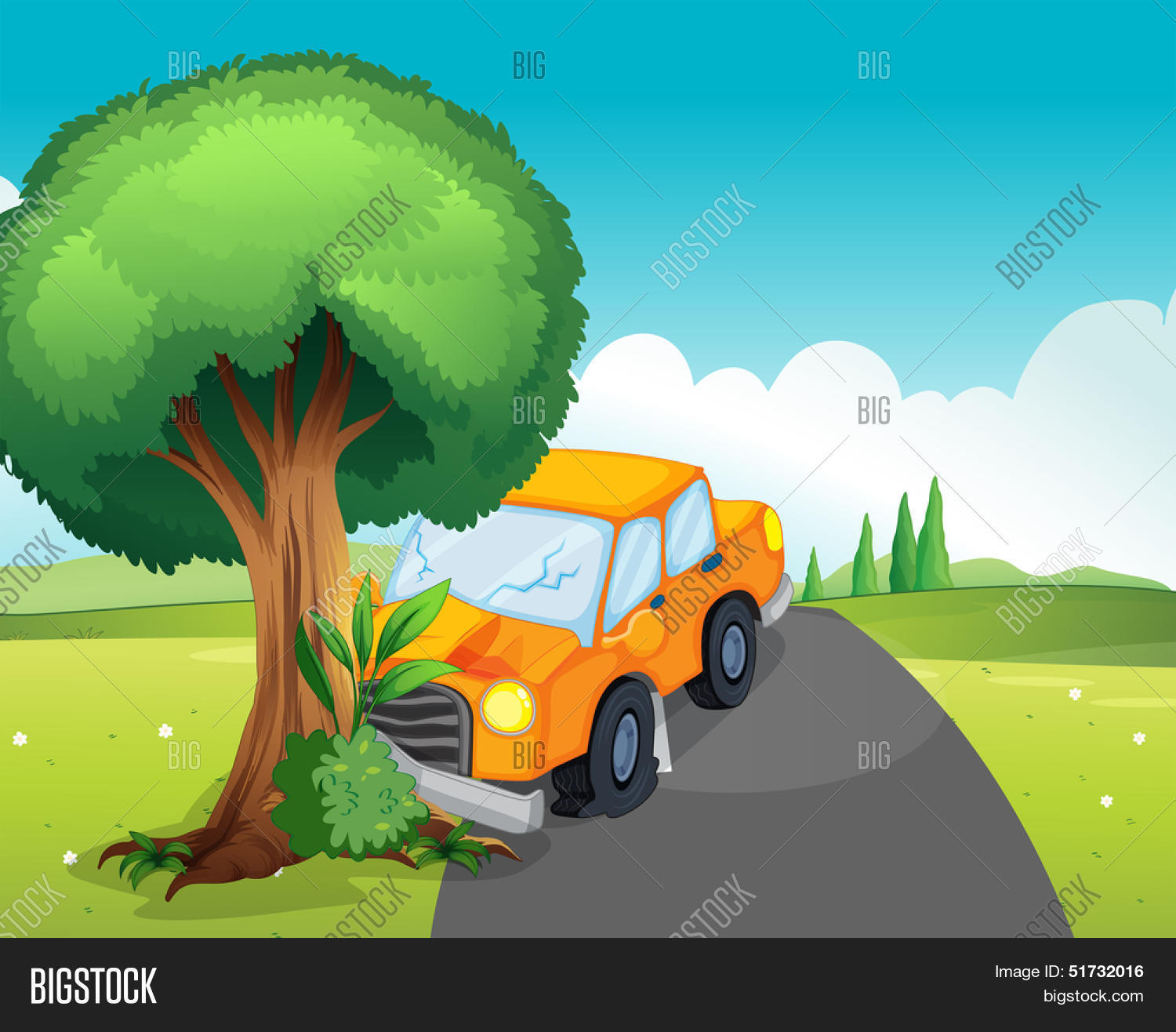 Illustration Car Crash Image & Photo (Free Trial) | Bigstock
