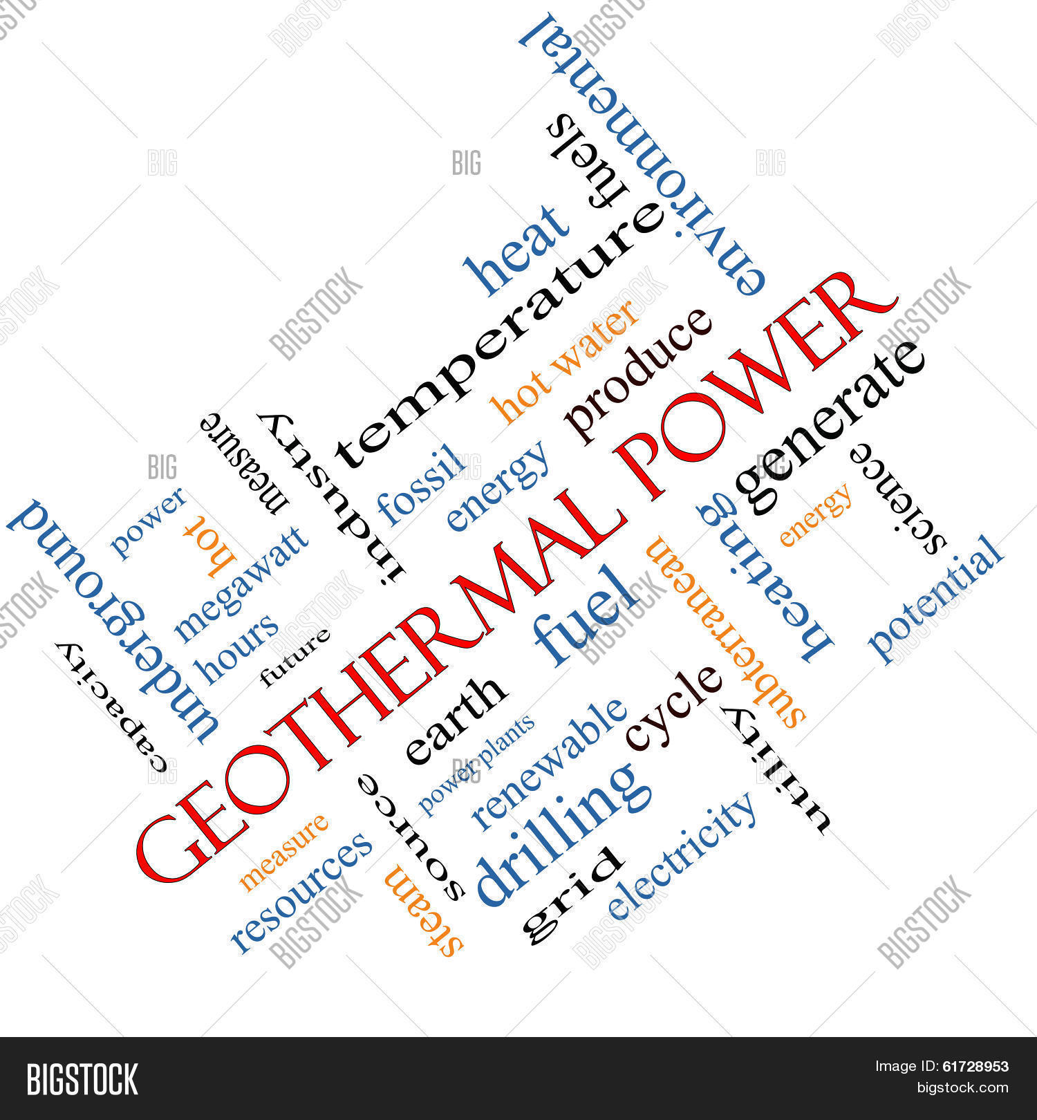 Geothermal Power Word Image & Photo (Free Trial) | Bigstock
