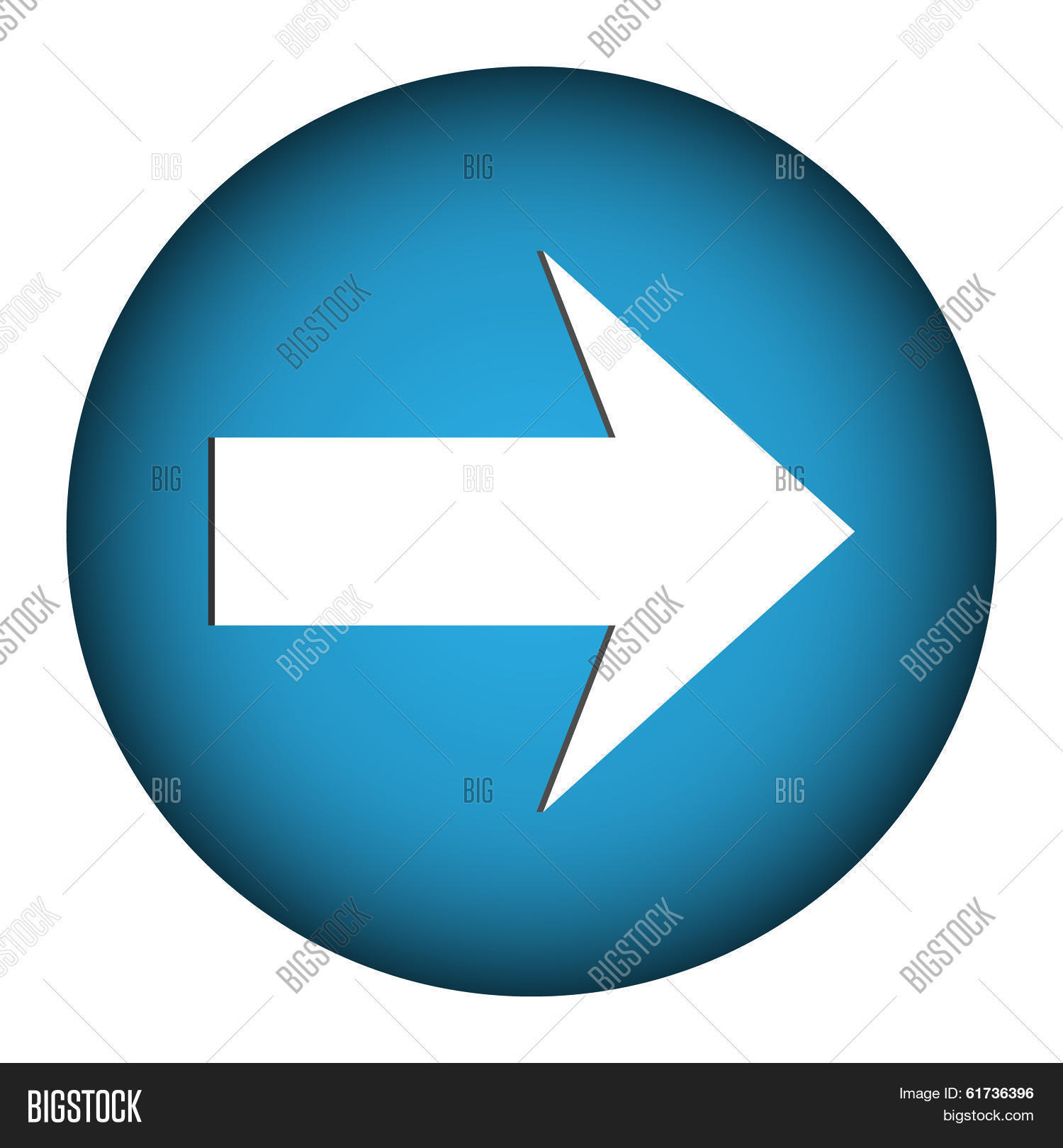 Arrow Sign Button Vector & Photo (Free Trial) | Bigstock