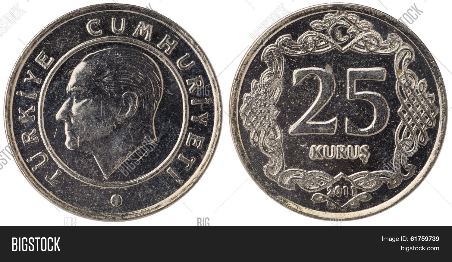 25 Turkish Kurus Coin Image & Photo (Free Trial) | Bigstock