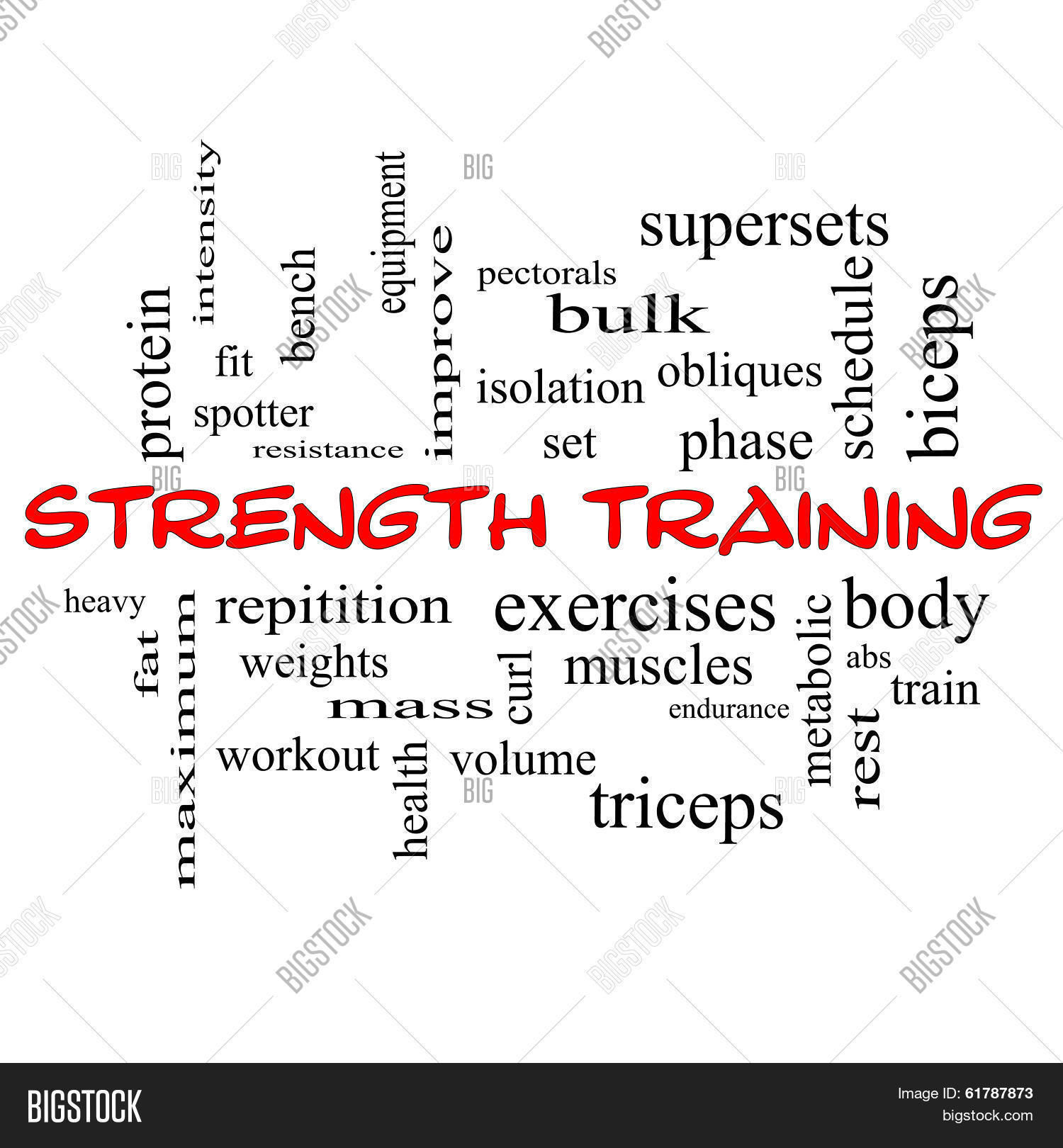 Strength Training Word Image & Photo (Free Trial) | Bigstock