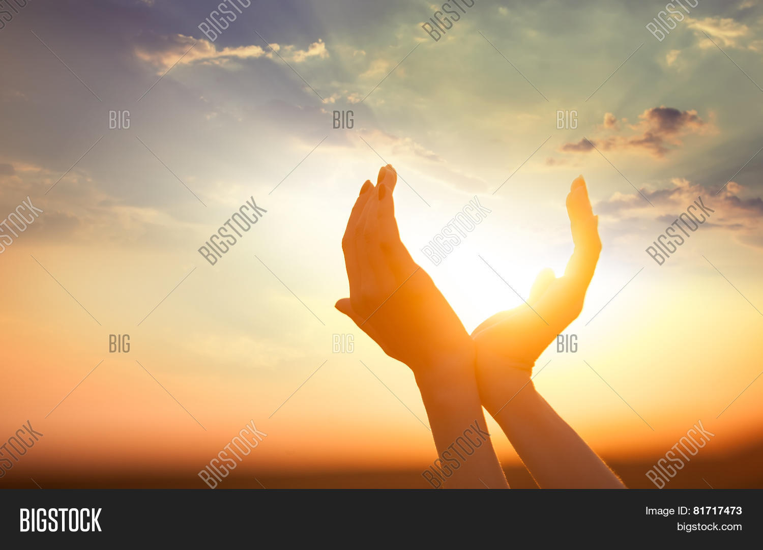 Hands Holding Sun Dawn Image & Photo (Free Trial) | Bigstock