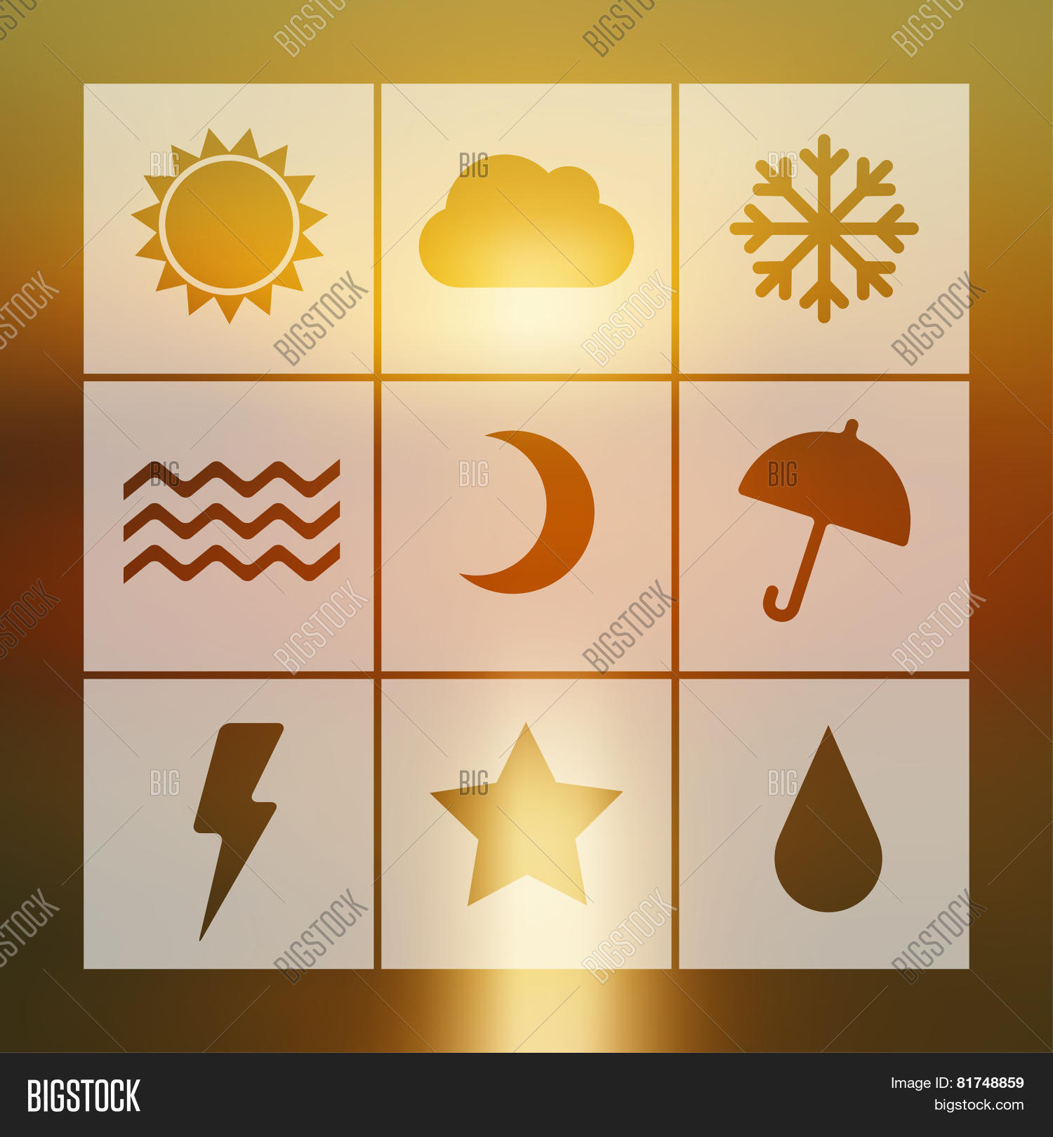 Vector Weather Icon Vector & Photo (Free Trial) | Bigstock