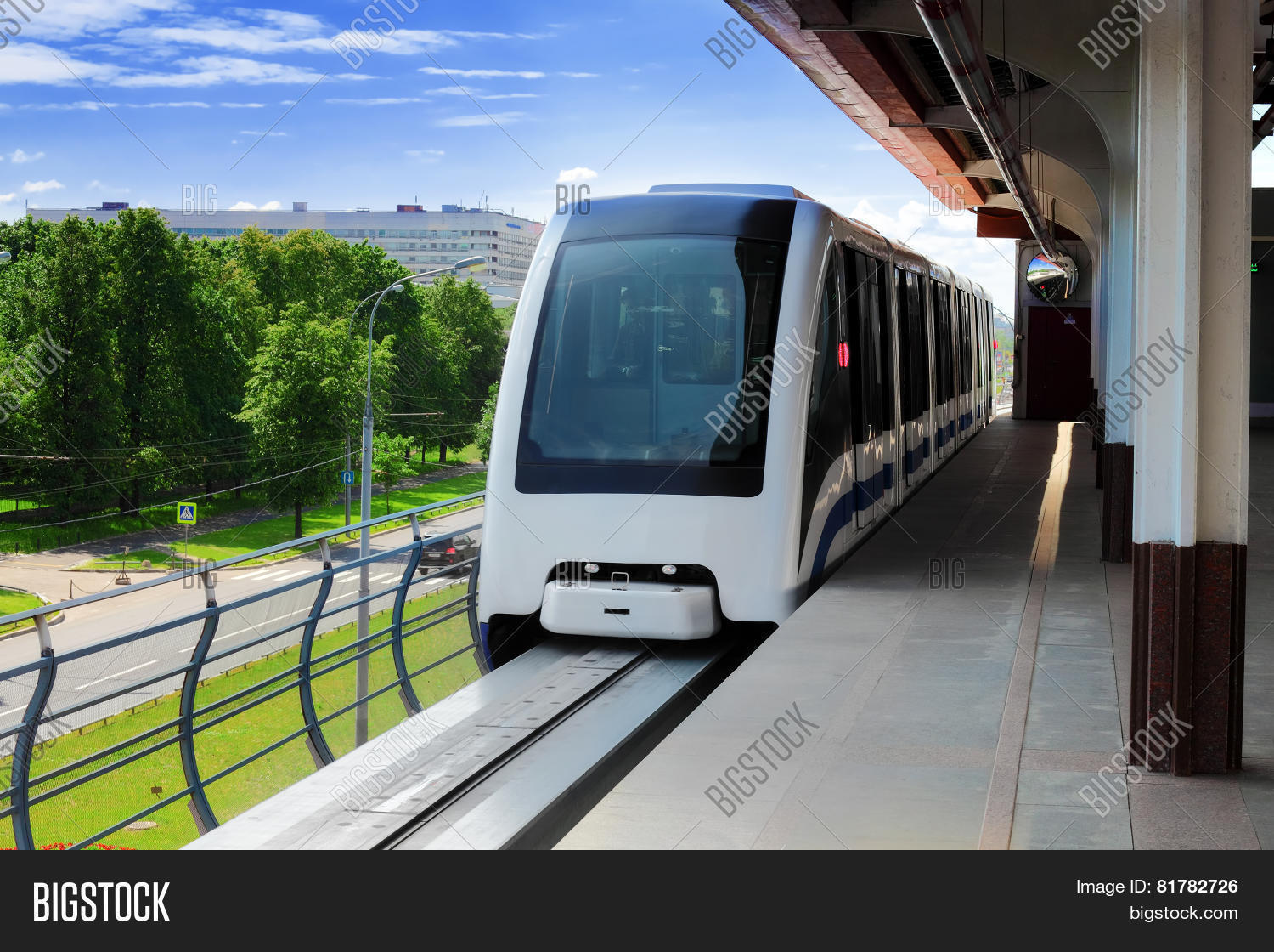 Monorail Fast Train On Image & Photo (Free Trial) | Bigstock