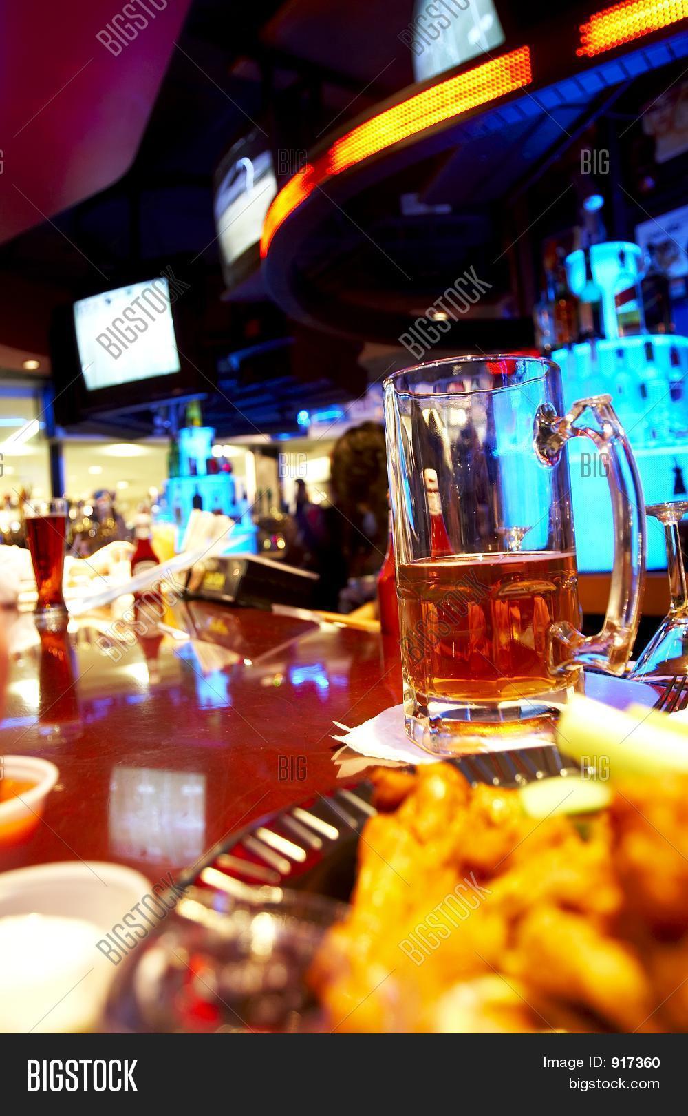 Bar Scene Beer Food Image & Photo (Free Trial) | Bigstock