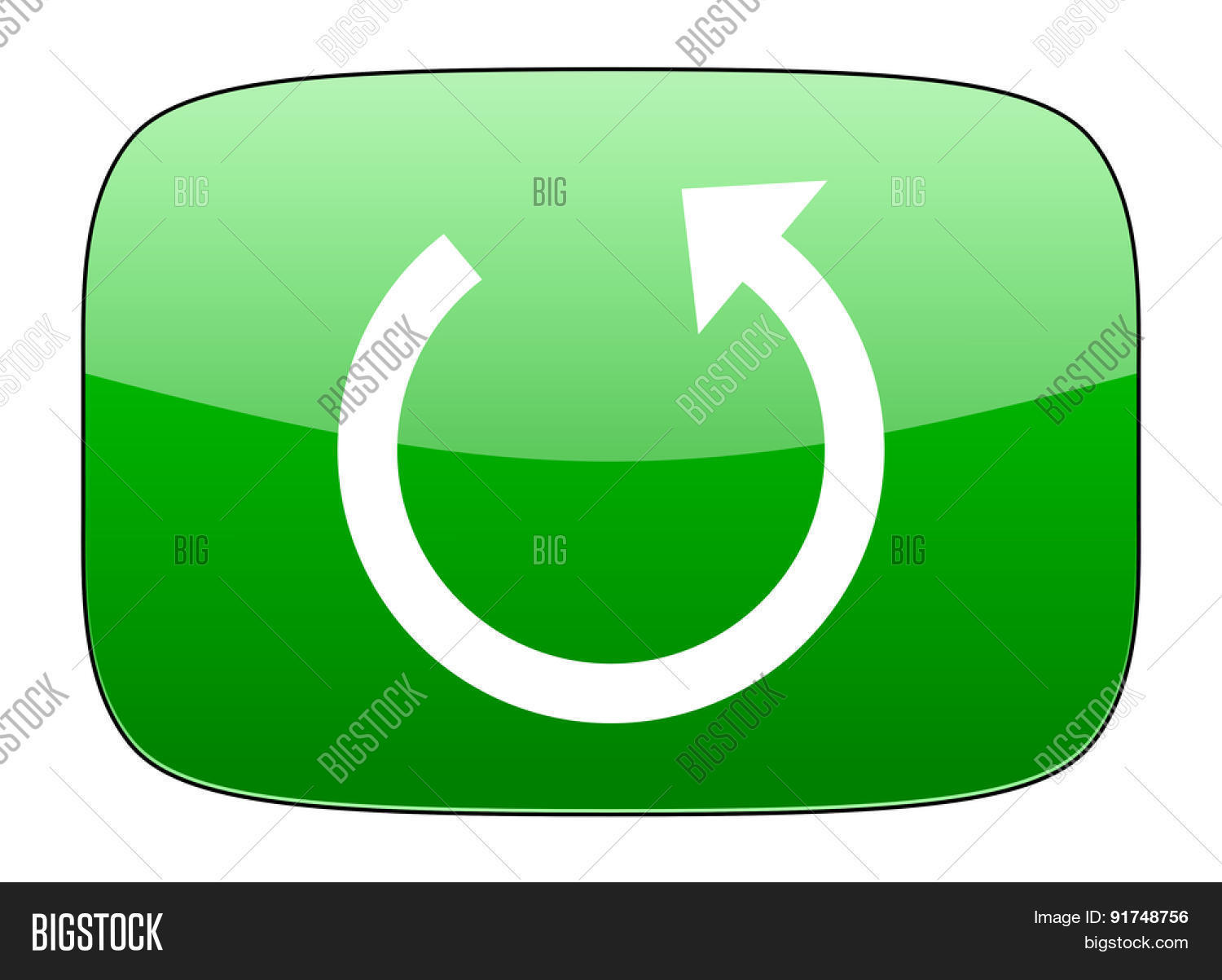 Rotate Green Icon Image & Photo (Free Trial) | Bigstock