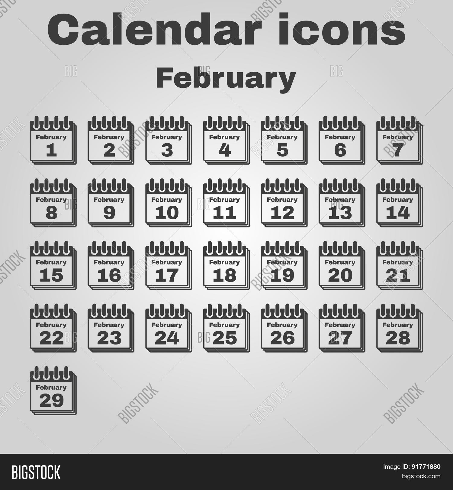 Calendar Icon. Vector & Photo (Free Trial) | Bigstock