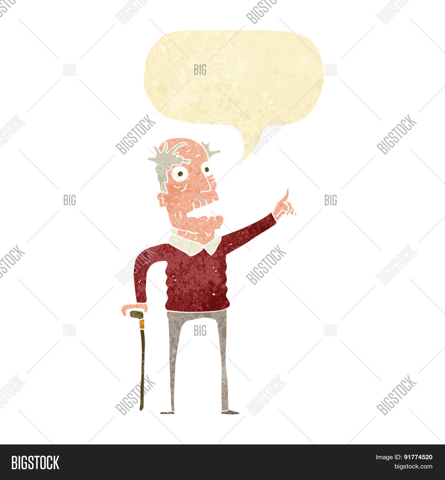 Cartoon Shouting Old Vector & Photo (Free Trial) | Bigstock