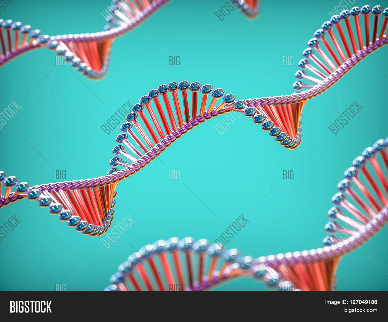 3D DNA Helix Image & Photo (Free Trial) | Bigstock