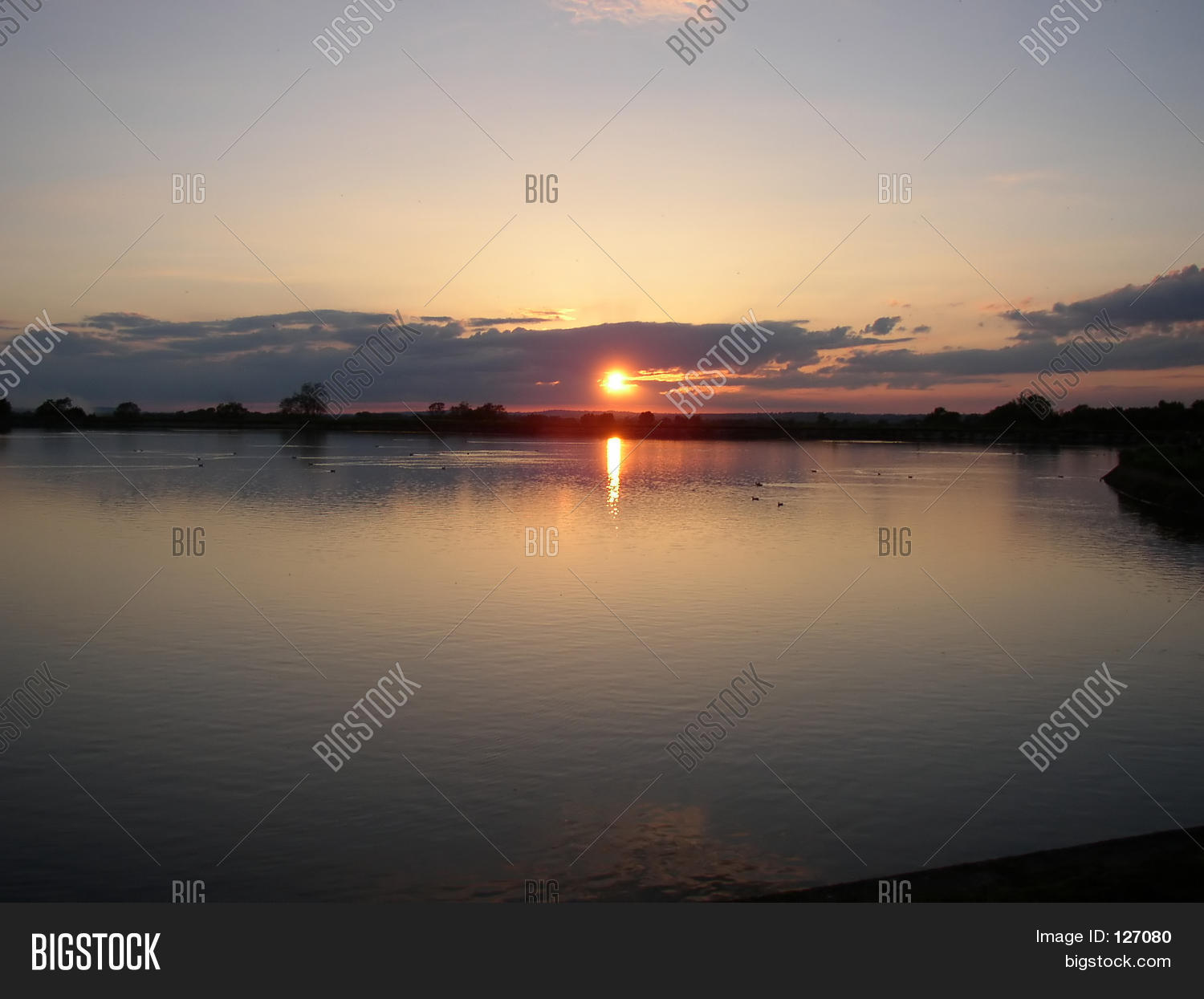 Lake Sunset Image & Photo (Free Trial) | Bigstock