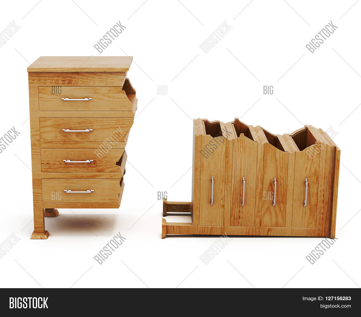 Broken Wooden Chest On Image & Photo (Free Trial) | Bigstock