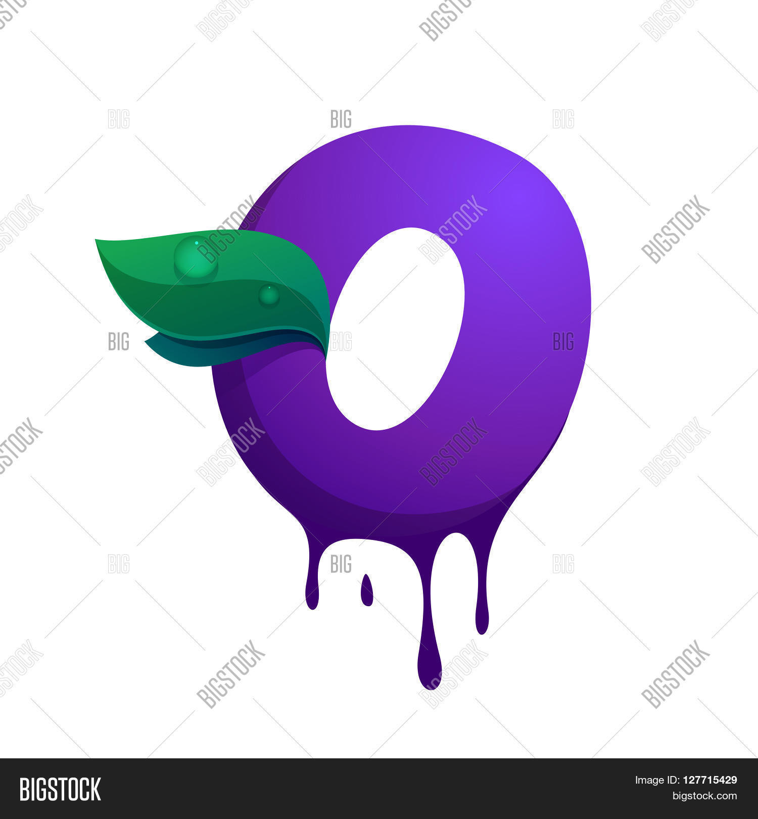O Letter Blueberry Vector & Photo (Free Trial) | Bigstock