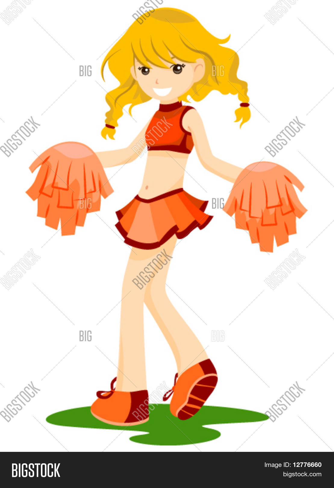 Cheerleader - Vector Vector & Photo (Free Trial) | Bigstock