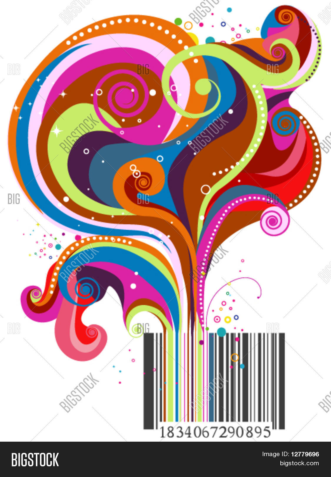 Barcode Wave Design Vector & Photo (Free Trial) | Bigstock