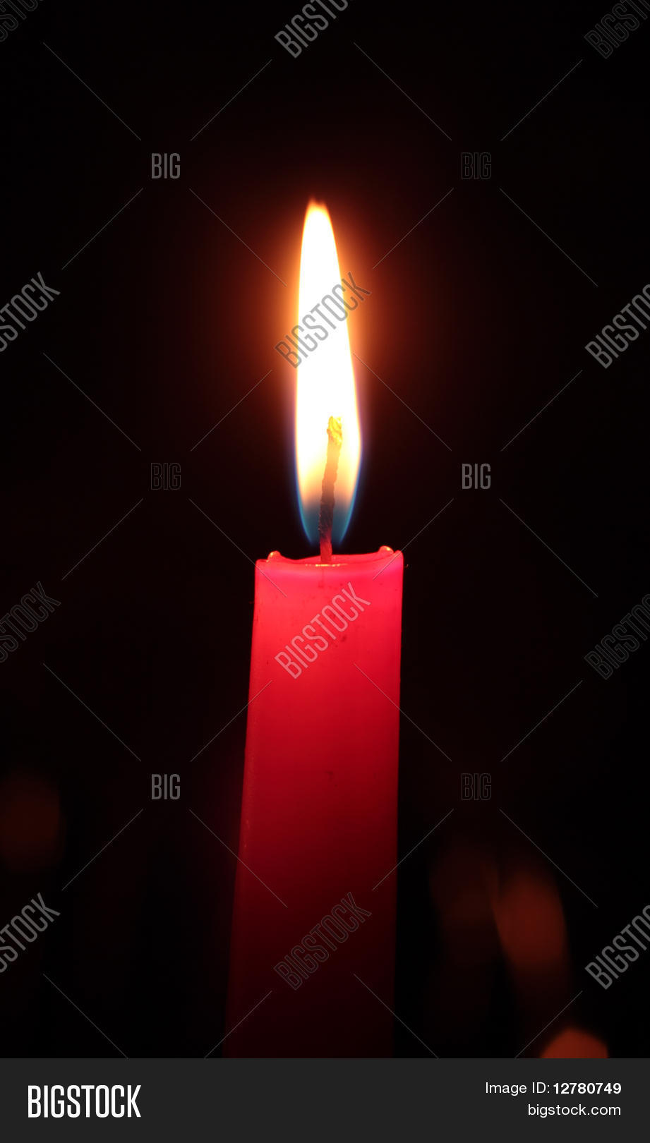 Single Candle On Black Image & Photo (Free Trial) | Bigstock
