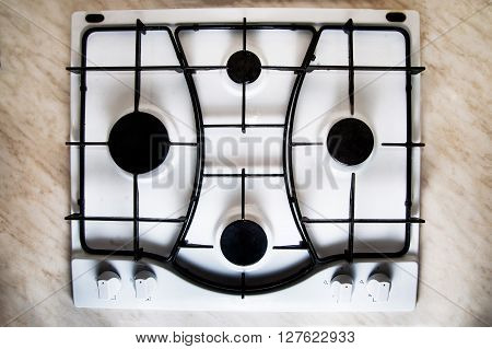 Gas Stove, Top View Image & Photo (Free Trial) | Bigstock