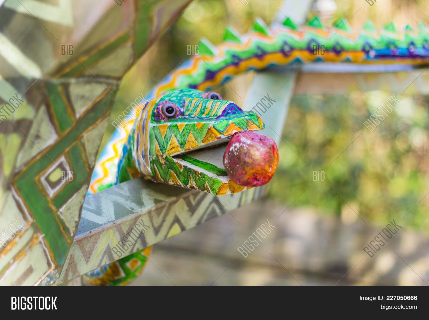 Colorful Wooden Snake Image & Photo (Free Trial) | Bigstock