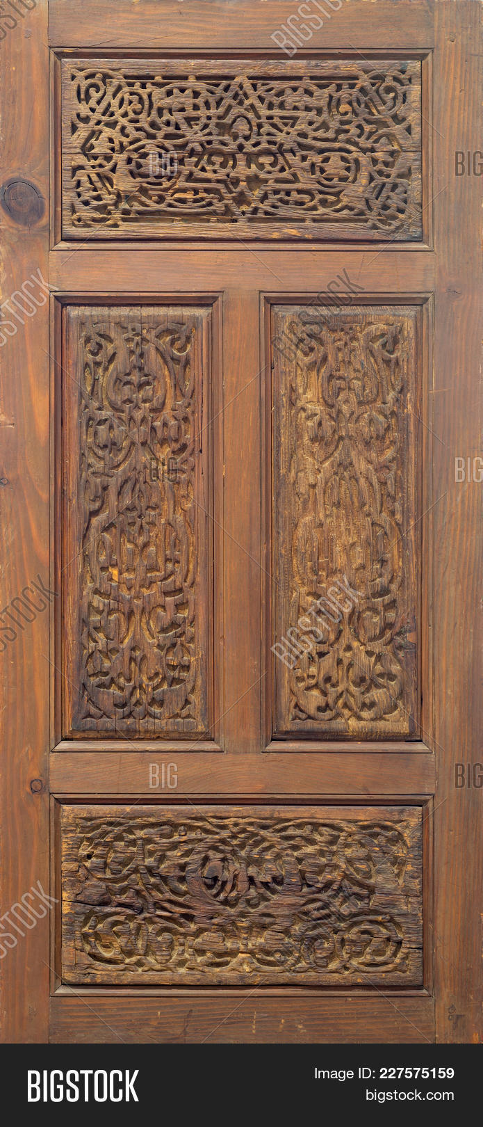 Arabesque Wooden Panels From Egypt