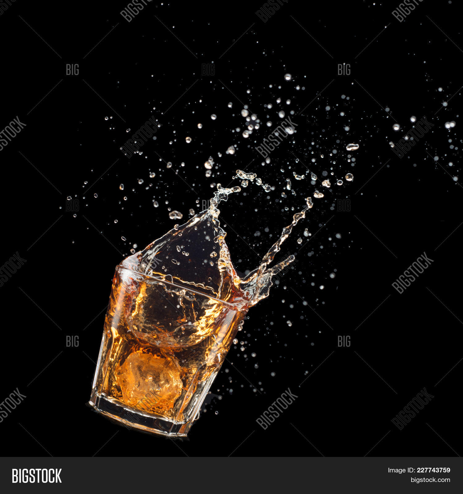 Glass Whiskey Splash Image & Photo (Free Trial) | Bigstock