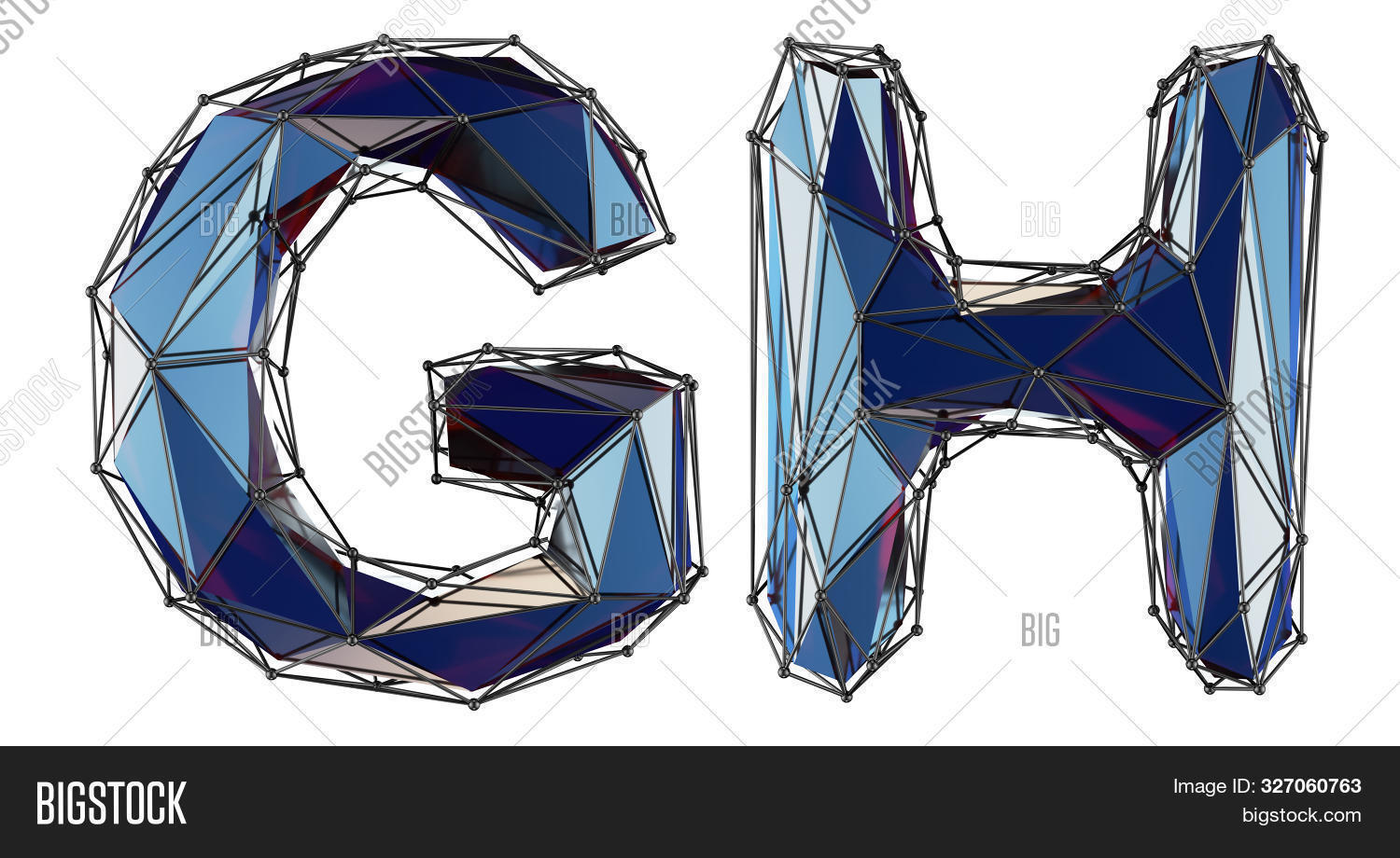Letter Set G, H Made Image & Photo (Free Trial) | Bigstock